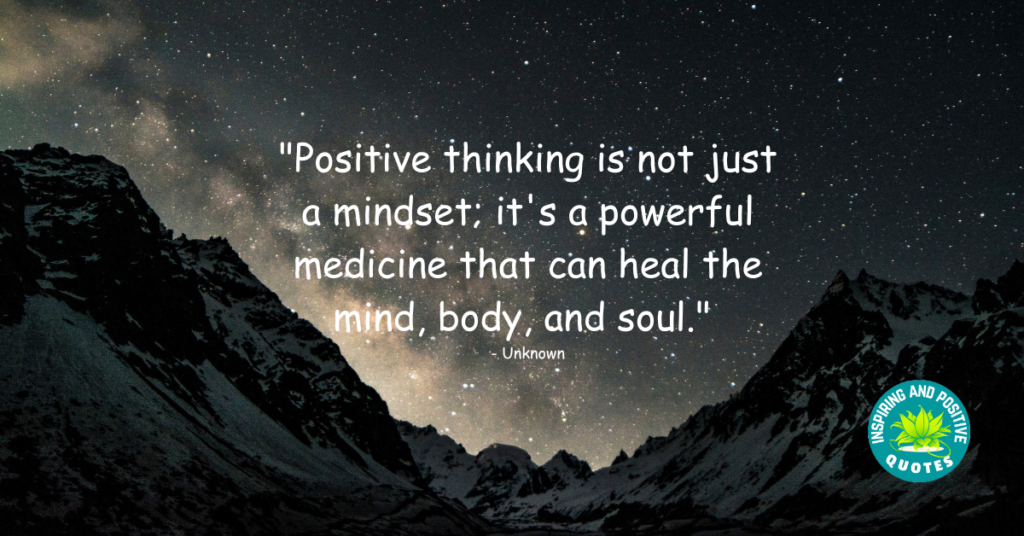 The Remarkable Impact of Positive Thinking on Health and Well-Being ...
